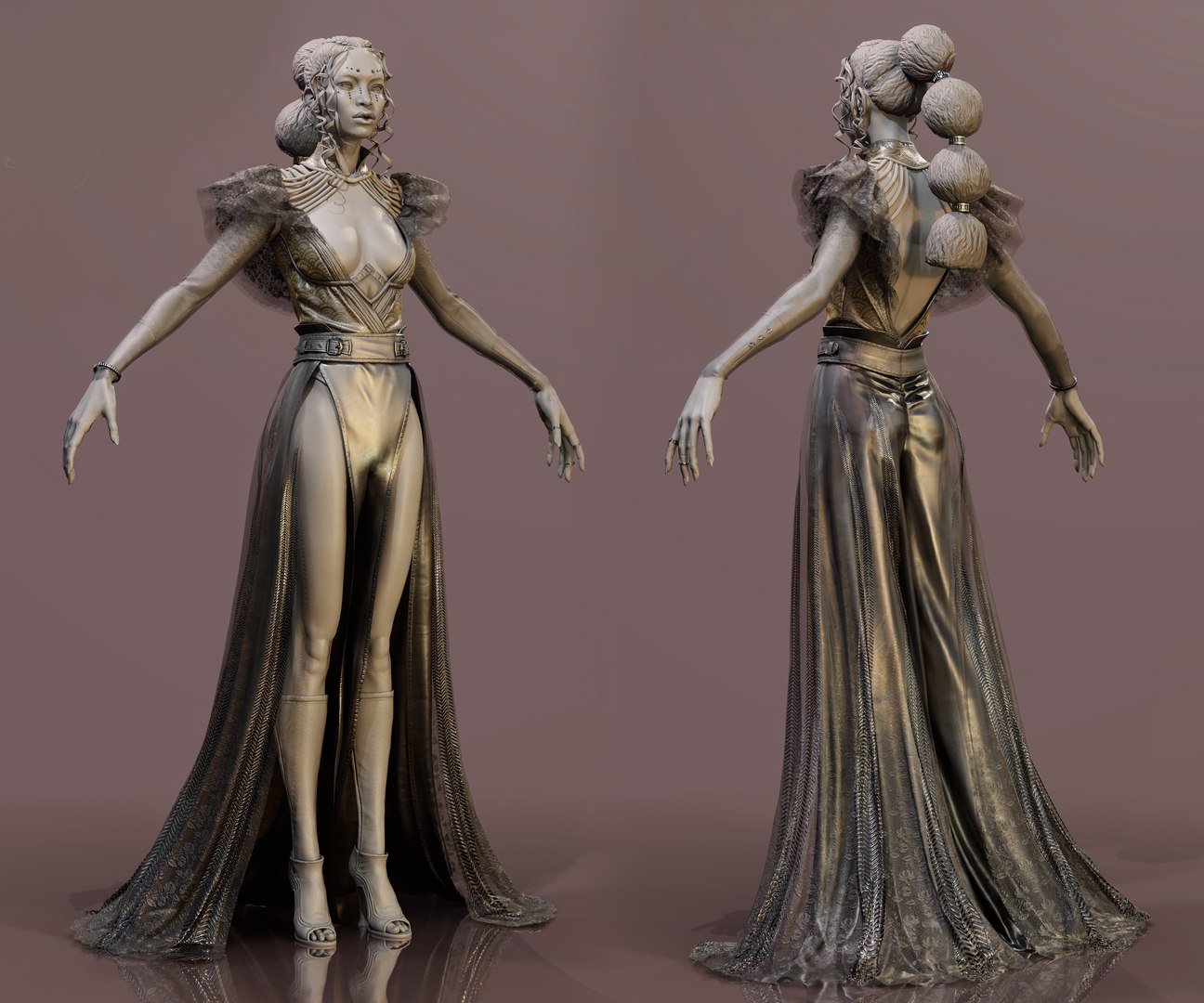 3D Sybil - High Fashion Black Woman Model - TurboSquid 2098712