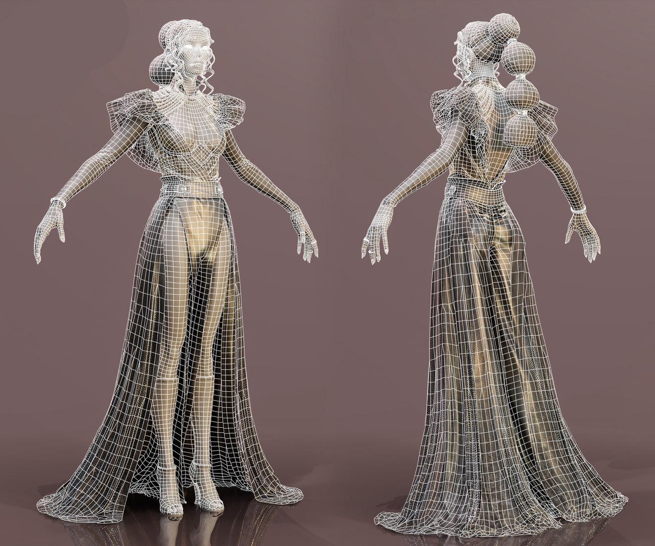 3D Sybil - High Fashion Black Woman Model - TurboSquid 2098712