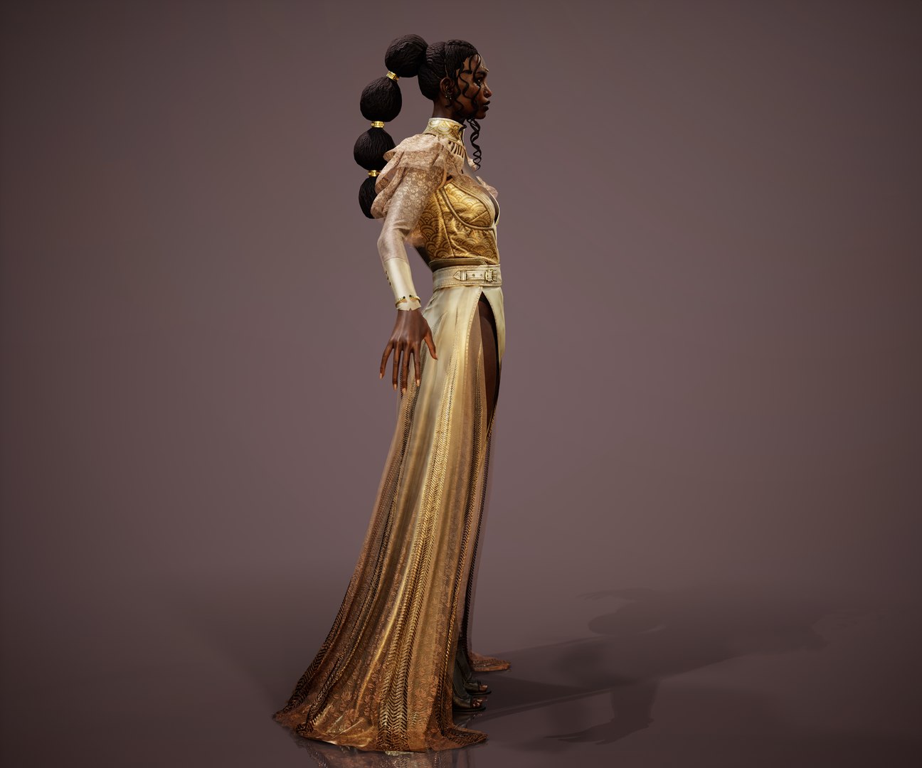 3D Sybil - High Fashion Black Woman Model - TurboSquid 2098712