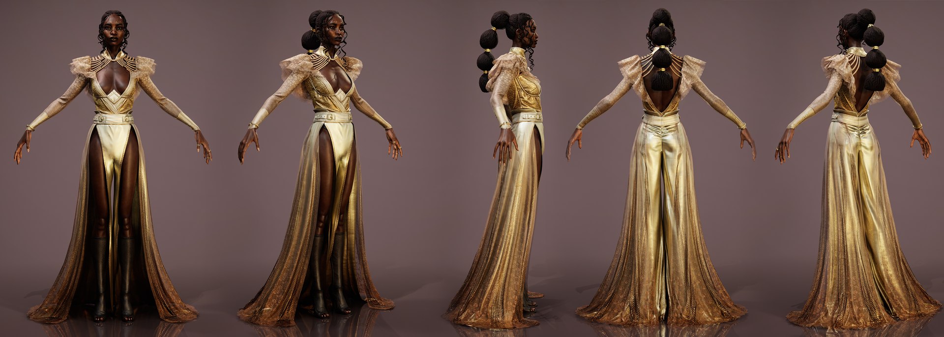 3D Sybil - High Fashion Black Woman Model - TurboSquid 2098712