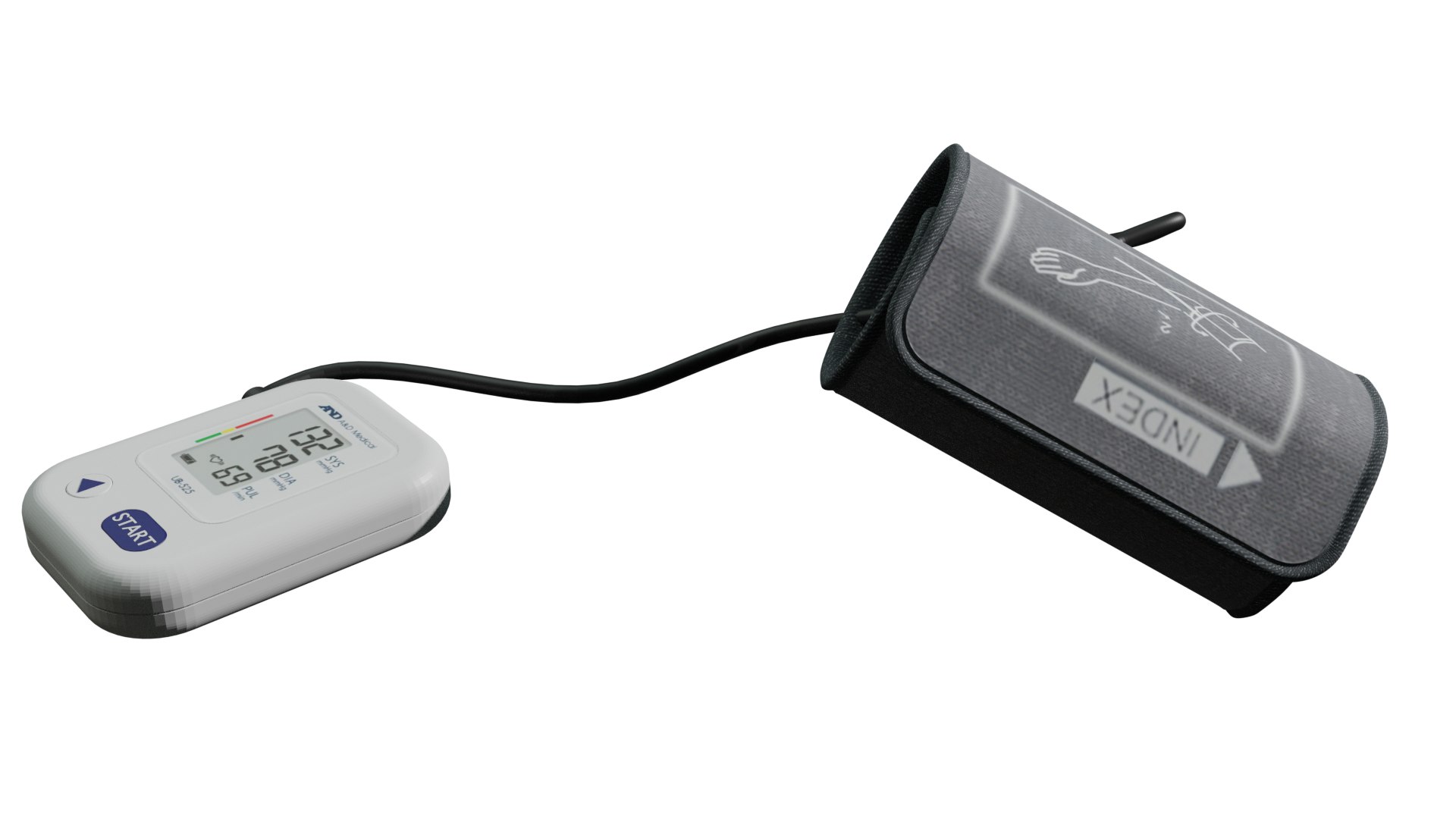 Electronic Sphygmomanometer 3D Model - TurboSquid 1514218
