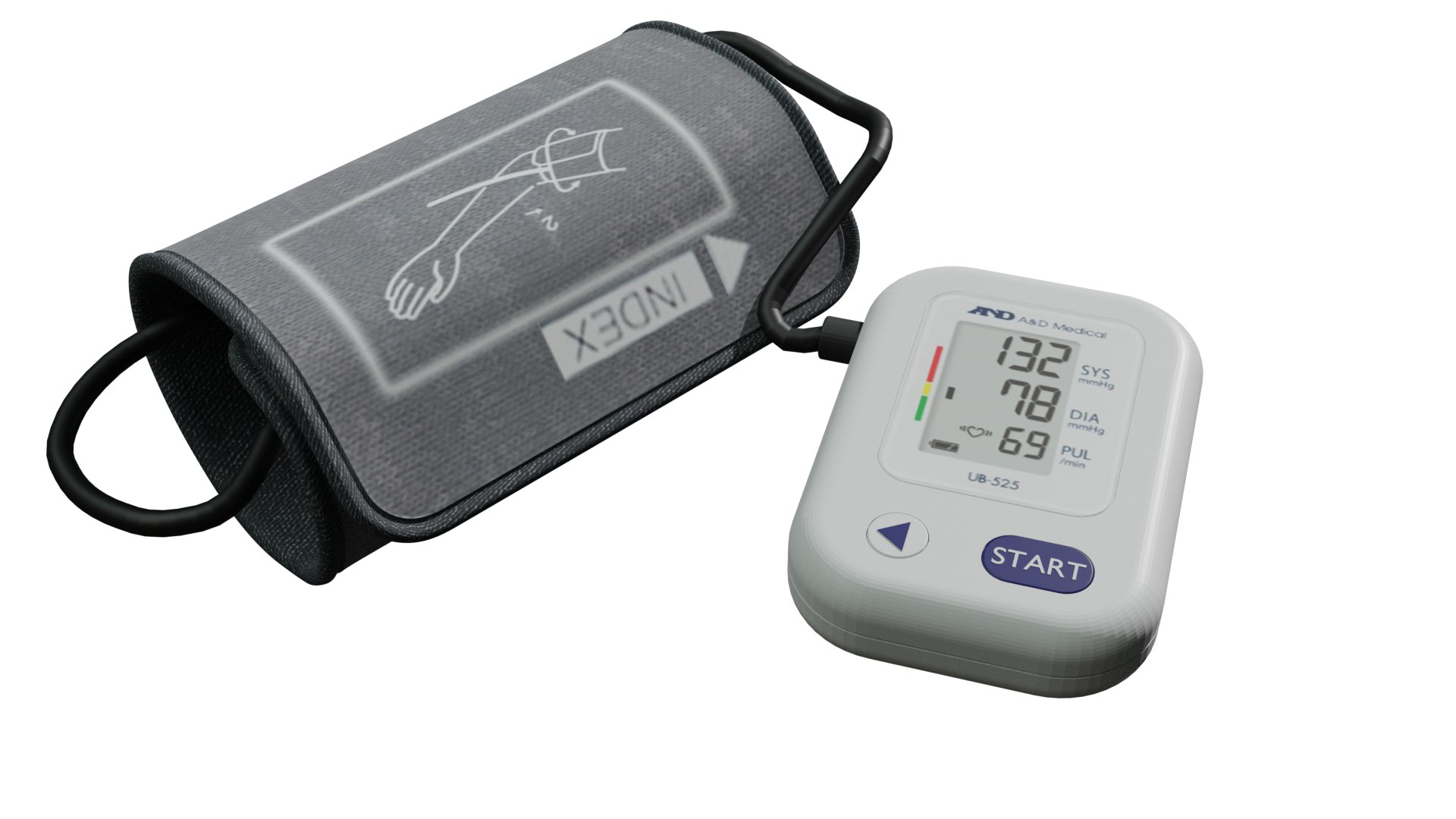 Electronic Sphygmomanometer 3D Model - TurboSquid 1514218