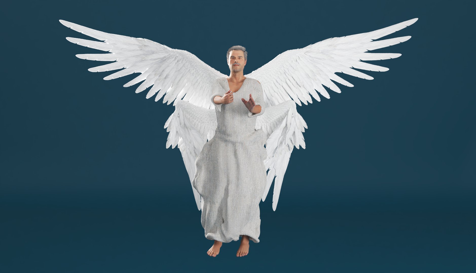 3D Model Angel Rigged Low Poly - TurboSquid 2057503