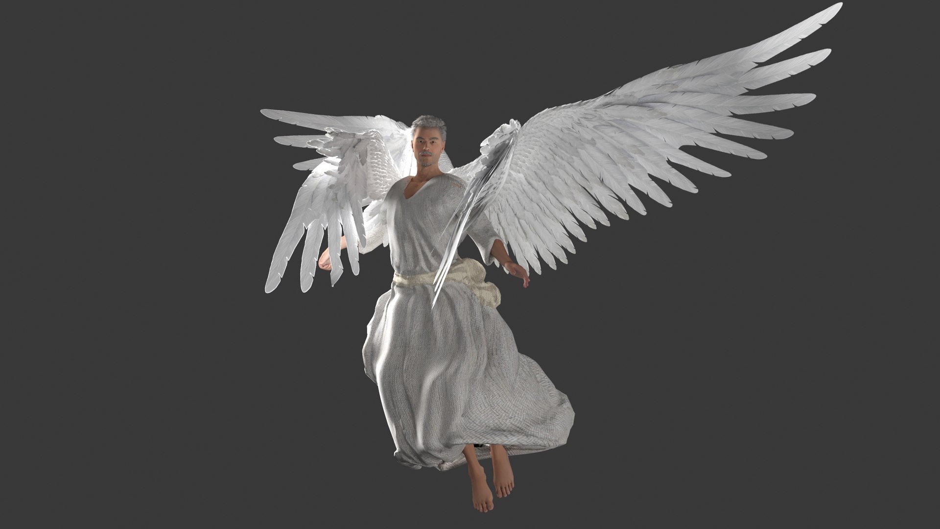 3D Model Angel Rigged Low Poly - TurboSquid 2057503