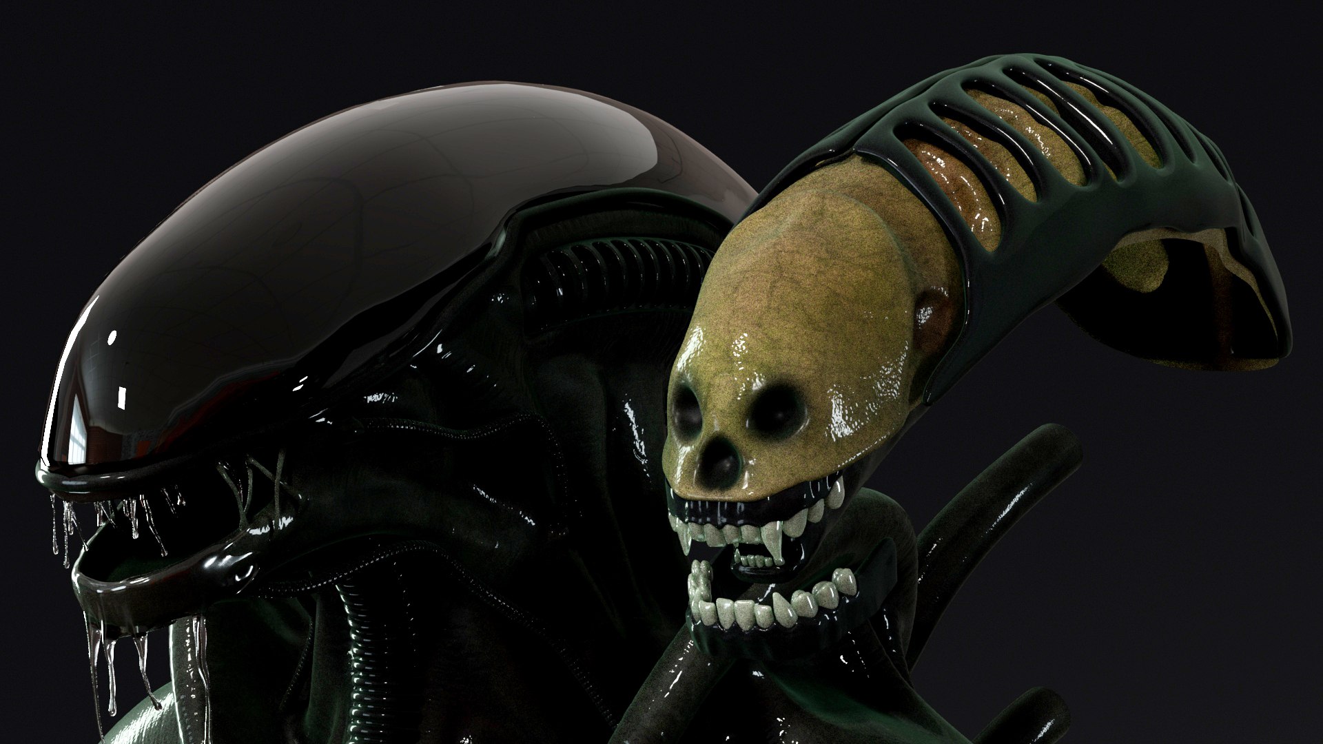 Alien Xenomorph Monster 3D Model - TurboSquid 2406936