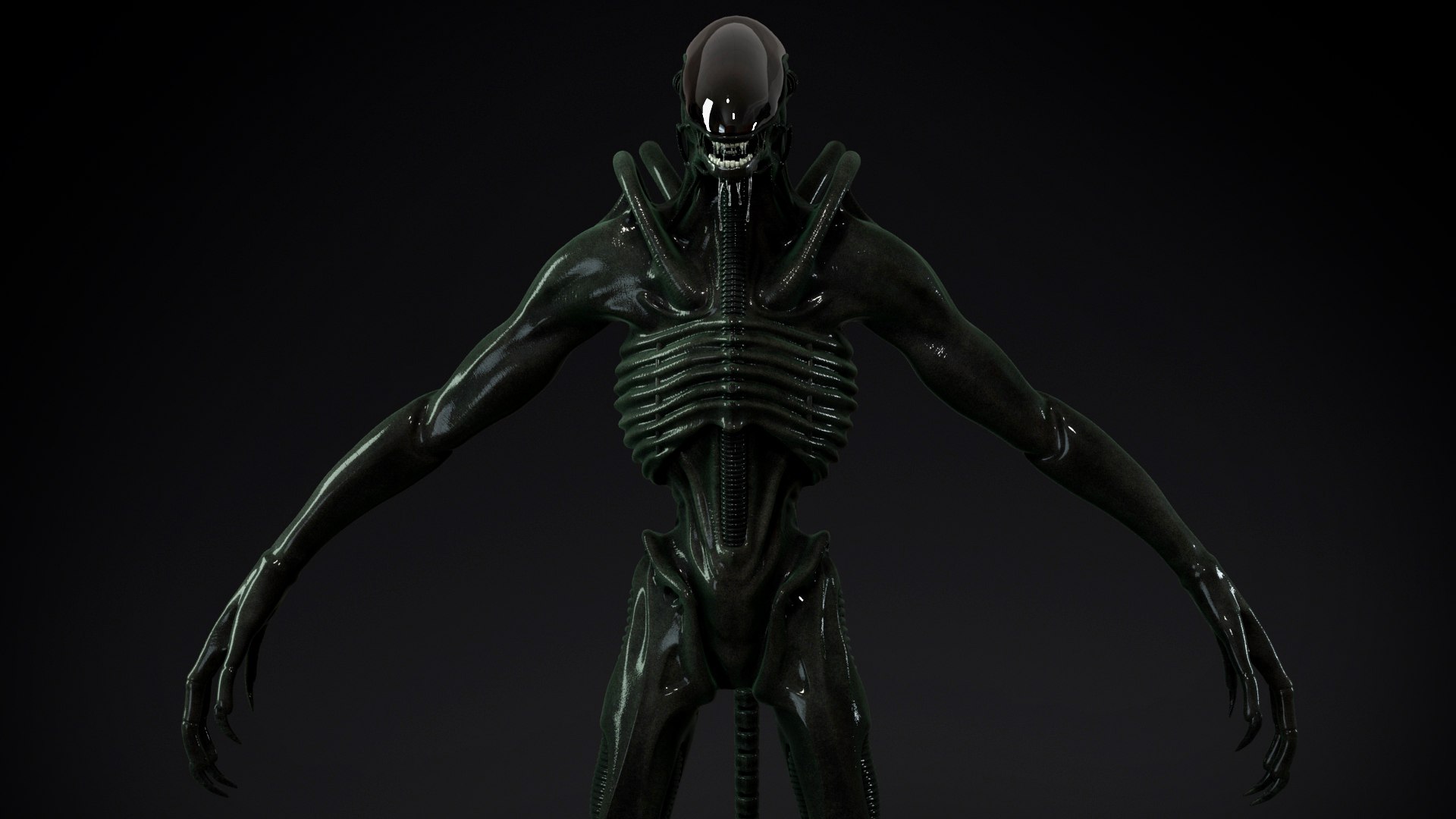 Alien Xenomorph Monster 3D Model - TurboSquid 2406936