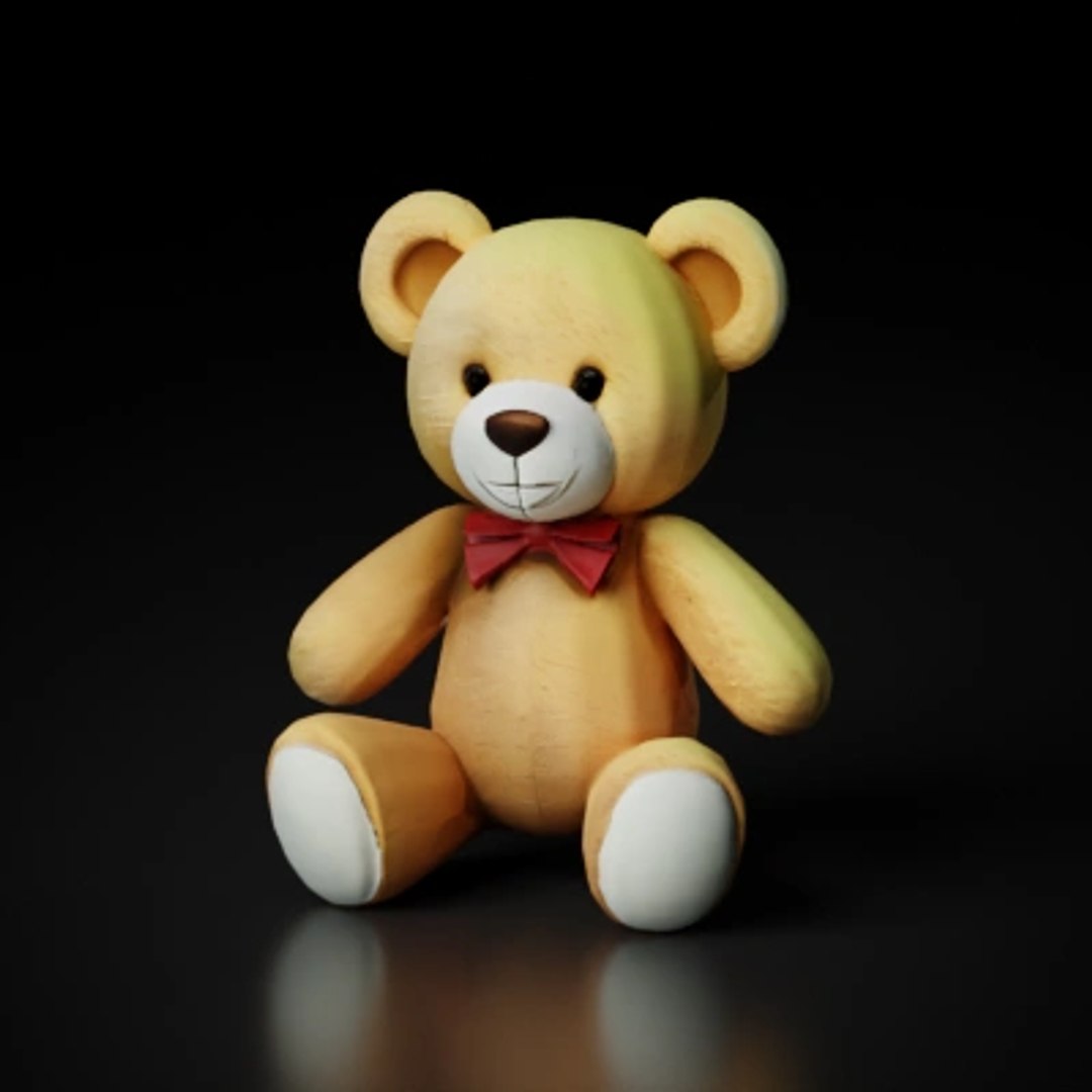 3D Model Teddybear Plush Toy - TurboSquid 2330463