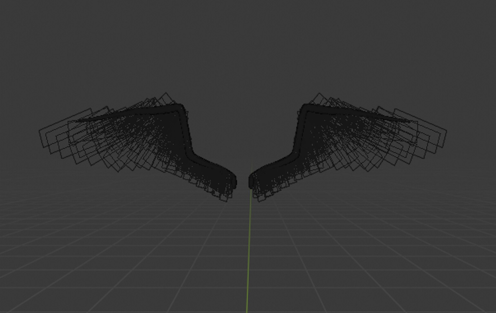3D Black Wings Model - TurboSquid 1513033