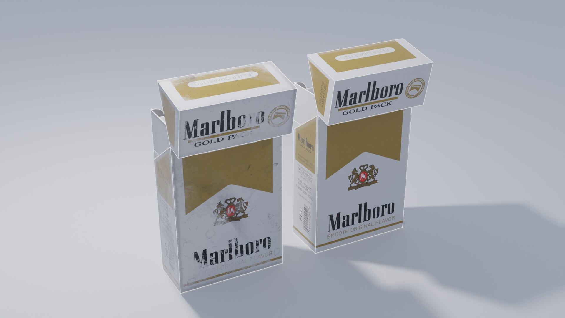 Marlboro Cigarette Box 2 Versions 4K 3D Model - TurboSquid 1972503