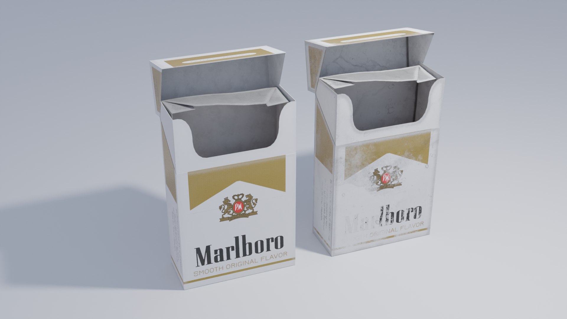Marlboro Cigarette Box 2 Versions 4K 3D Model - TurboSquid 1972503