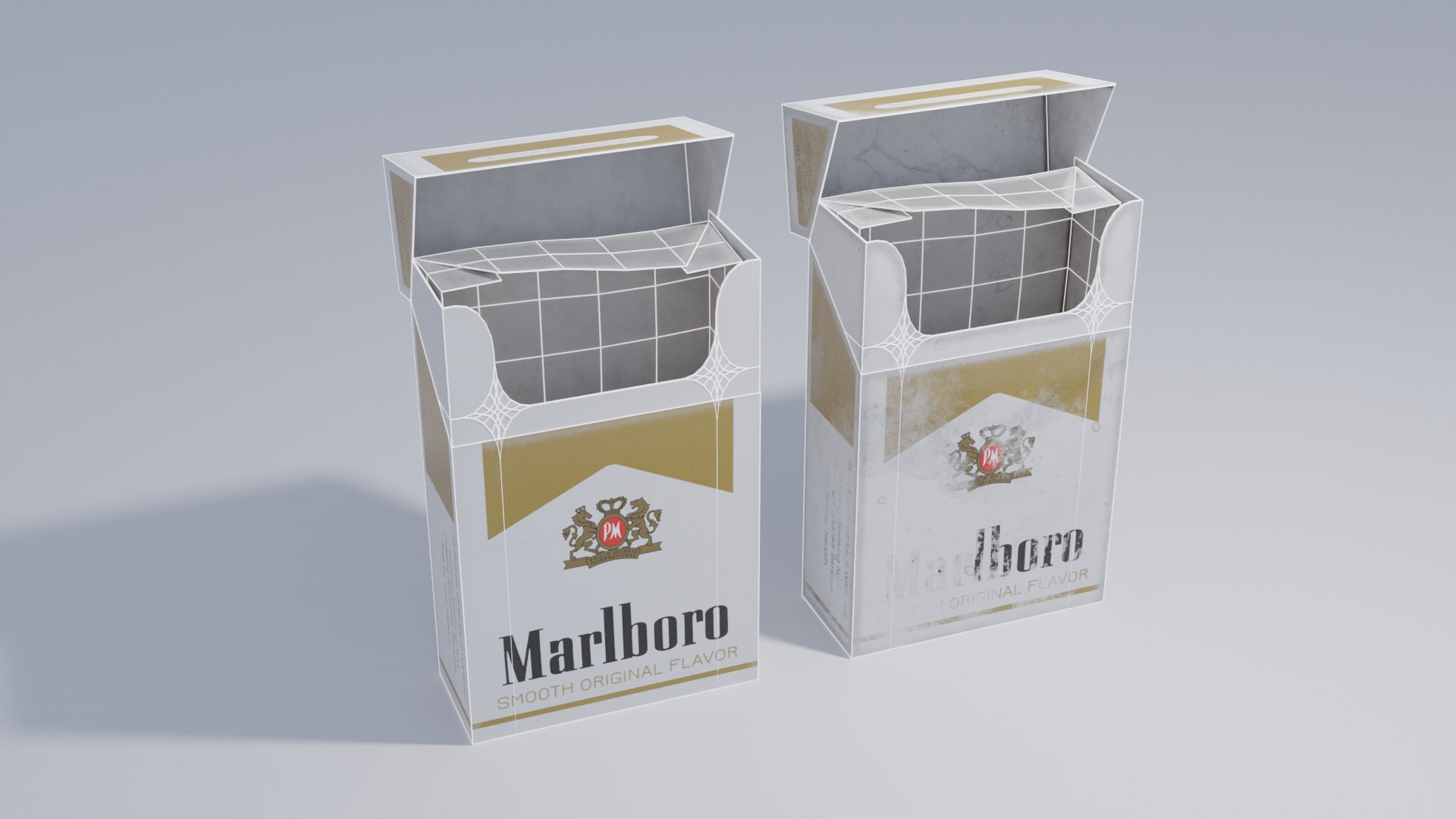 Marlboro Cigarette Box 2 Versions 4K 3D Model - TurboSquid 1972503