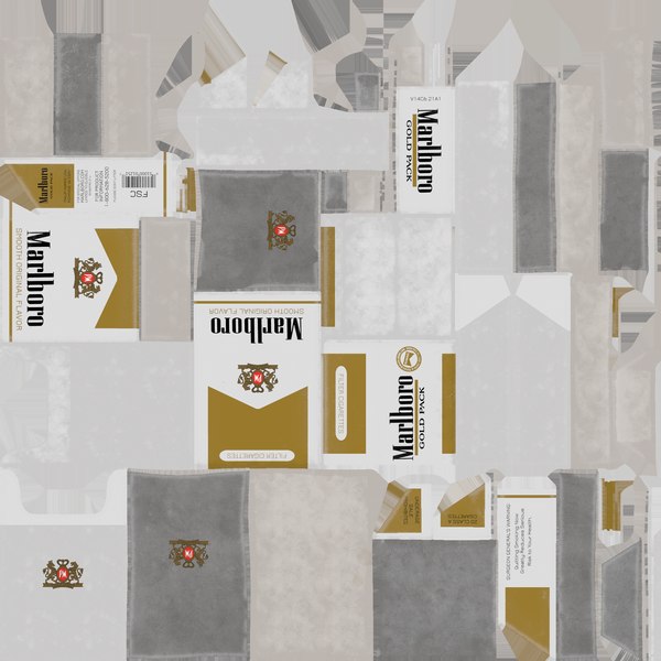 modelo 3d Caja de cigarrillos Marlboro 2 versiones 4K - TurboSquid 1972503