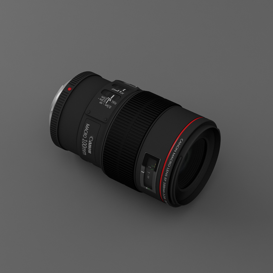 Canon Macro Ef L 3d Model