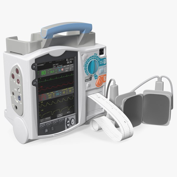 Defibrillator with ECG Monitor model - TurboSquid 1735413