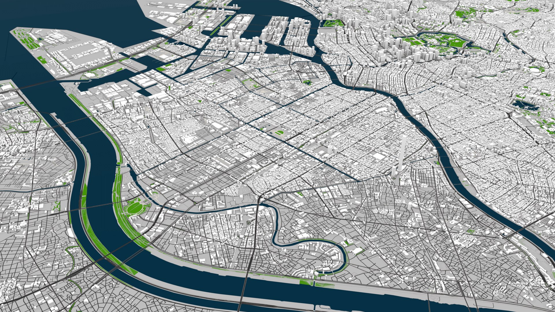 Tokyo City Japan Skyline 3D Model - TurboSquid 2364658