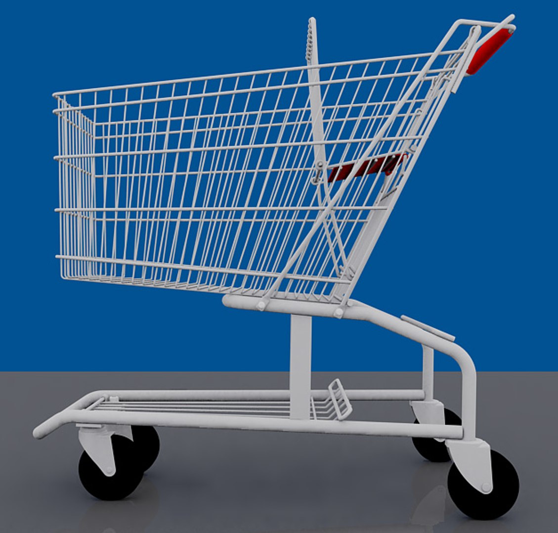 3ds Max Shopping Cart Car