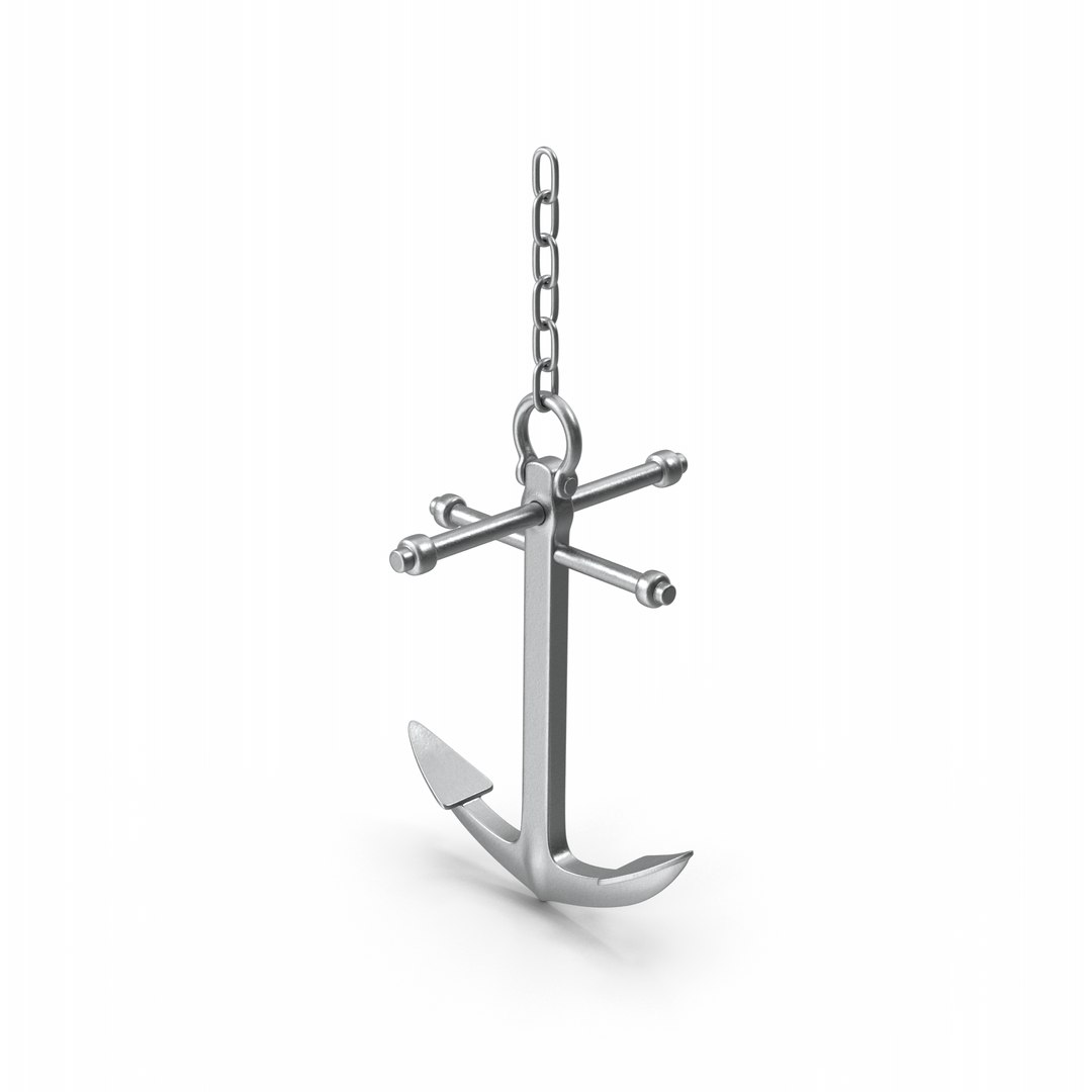 Anchor With Chain Model - TurboSquid 2291361