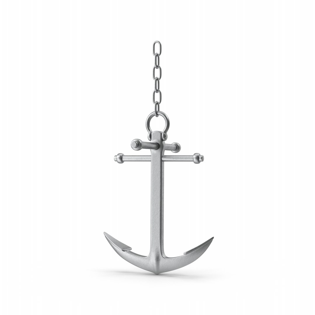 Anchor With Chain Model - TurboSquid 2291361