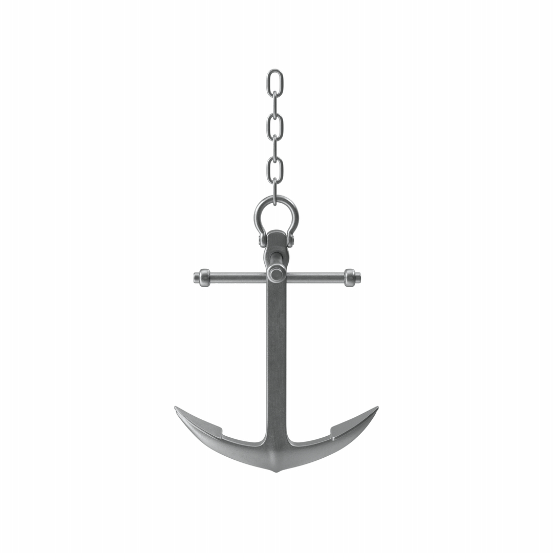 Anchor With Chain Model - TurboSquid 2291361