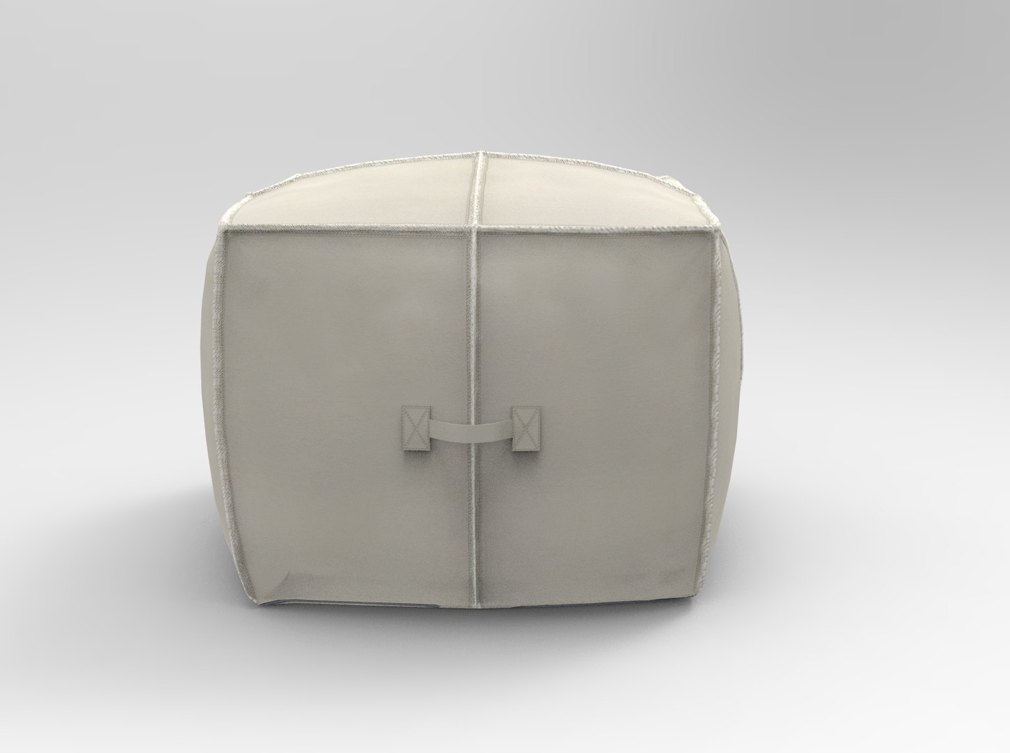 White Square Pouf Model - TurboSquid 1415820