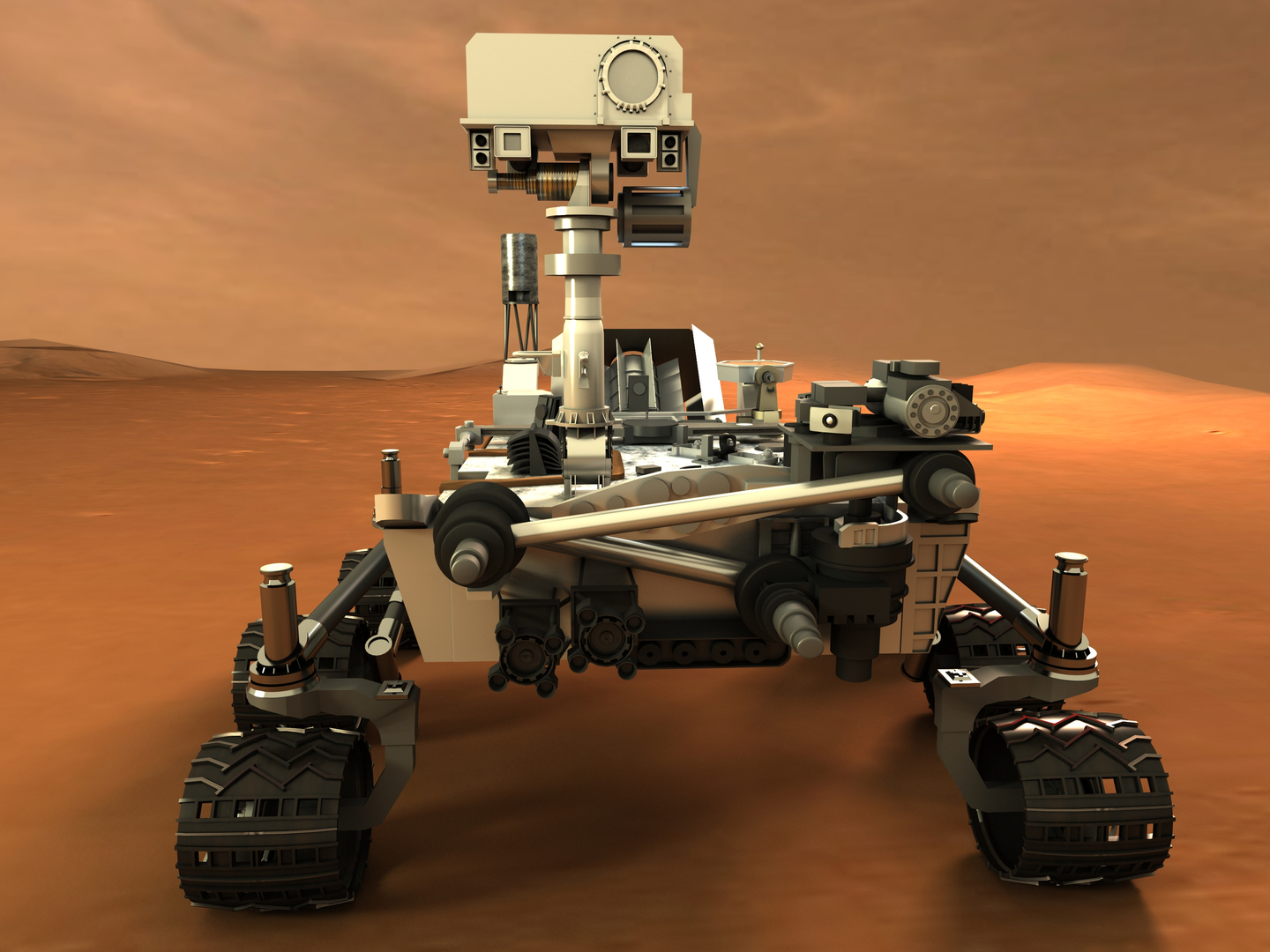 curiosity mars rover fbx