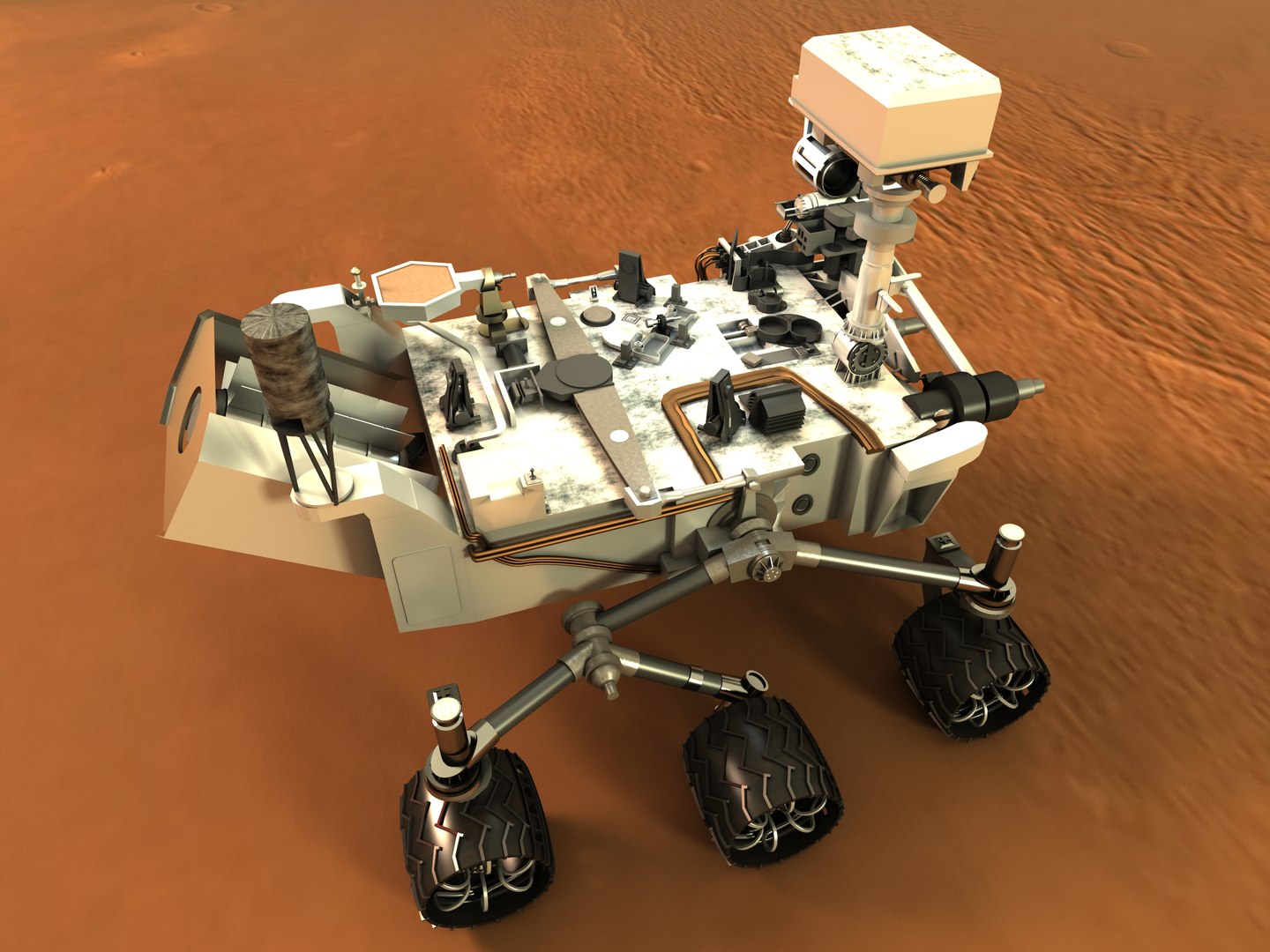 Curiosity Mars Rover Fbx