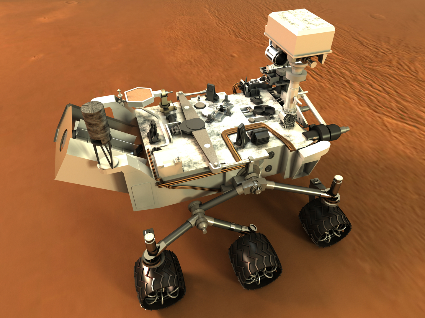 curiosity mars rover fbx