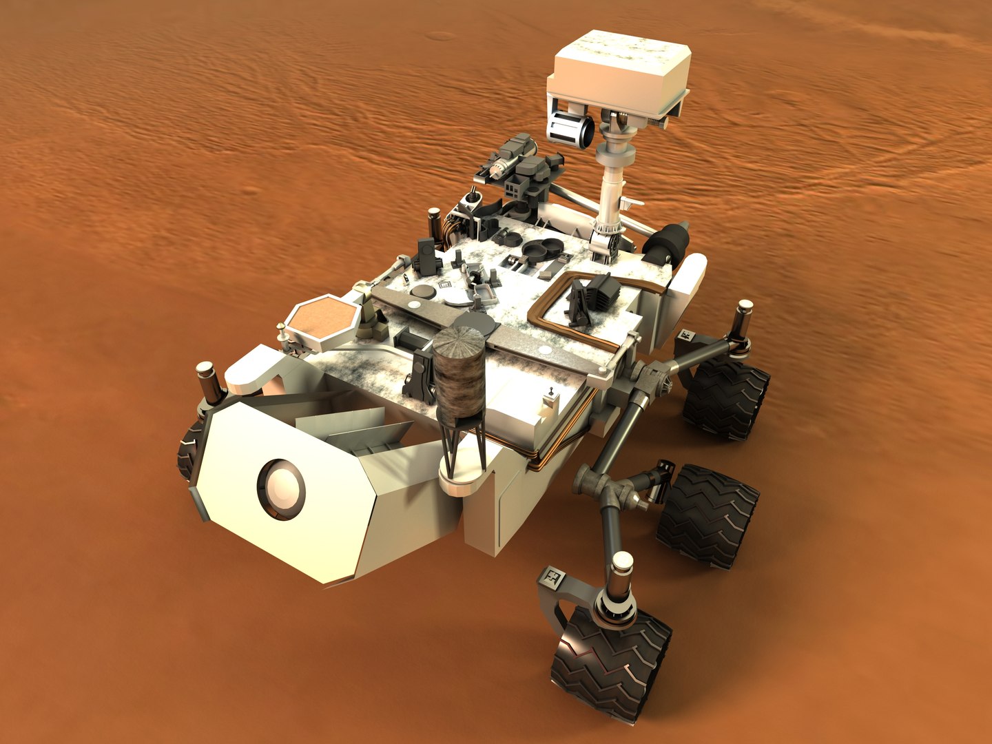 Curiosity Mars Rover Fbx