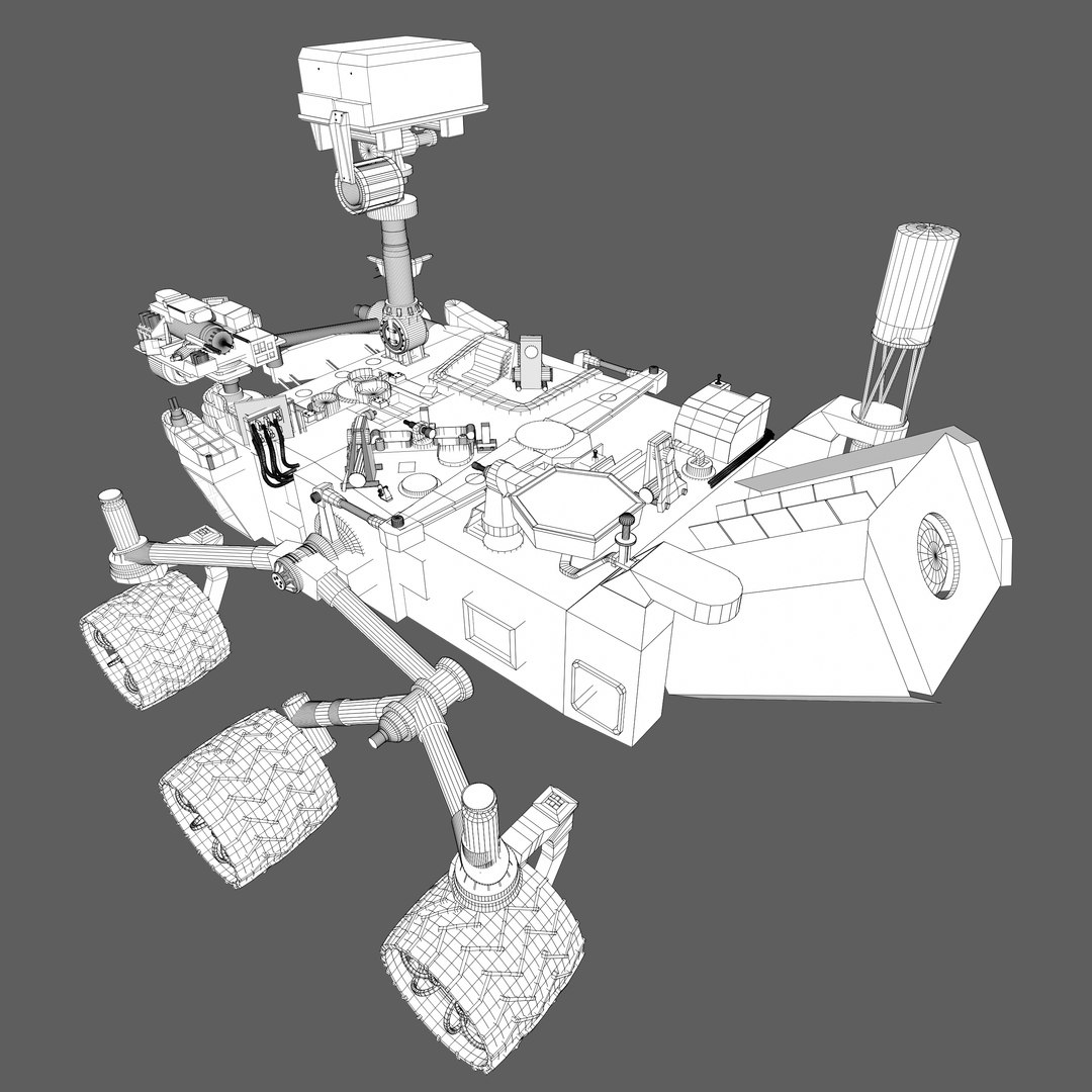 Curiosity Mars Rover Fbx
