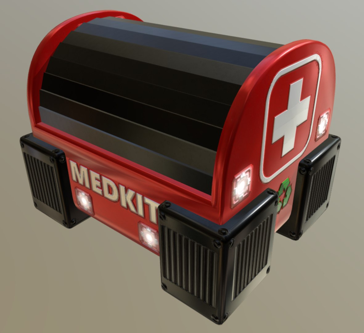 3D Medkit Box Crate Model - TurboSquid 1449992