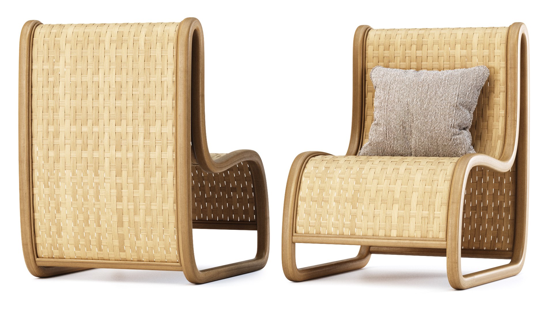 Lucy Rattan Chair By Bpoint Design Model - TurboSquid 2030843