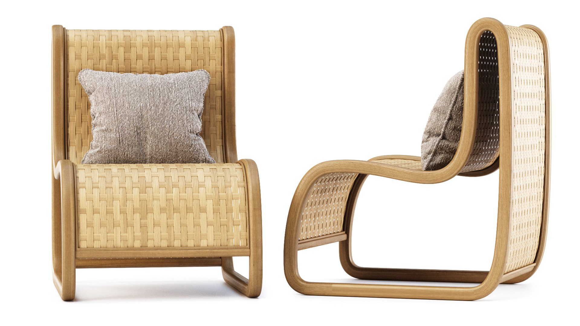 Lucy Rattan Chair By Bpoint Design Model - TurboSquid 2030843