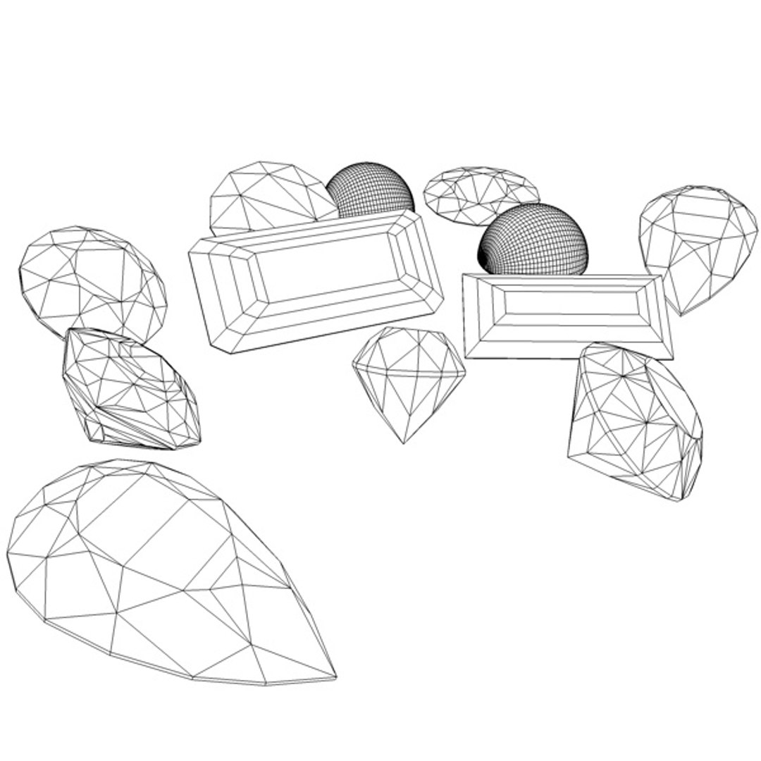 Diamond Gem 3d Model