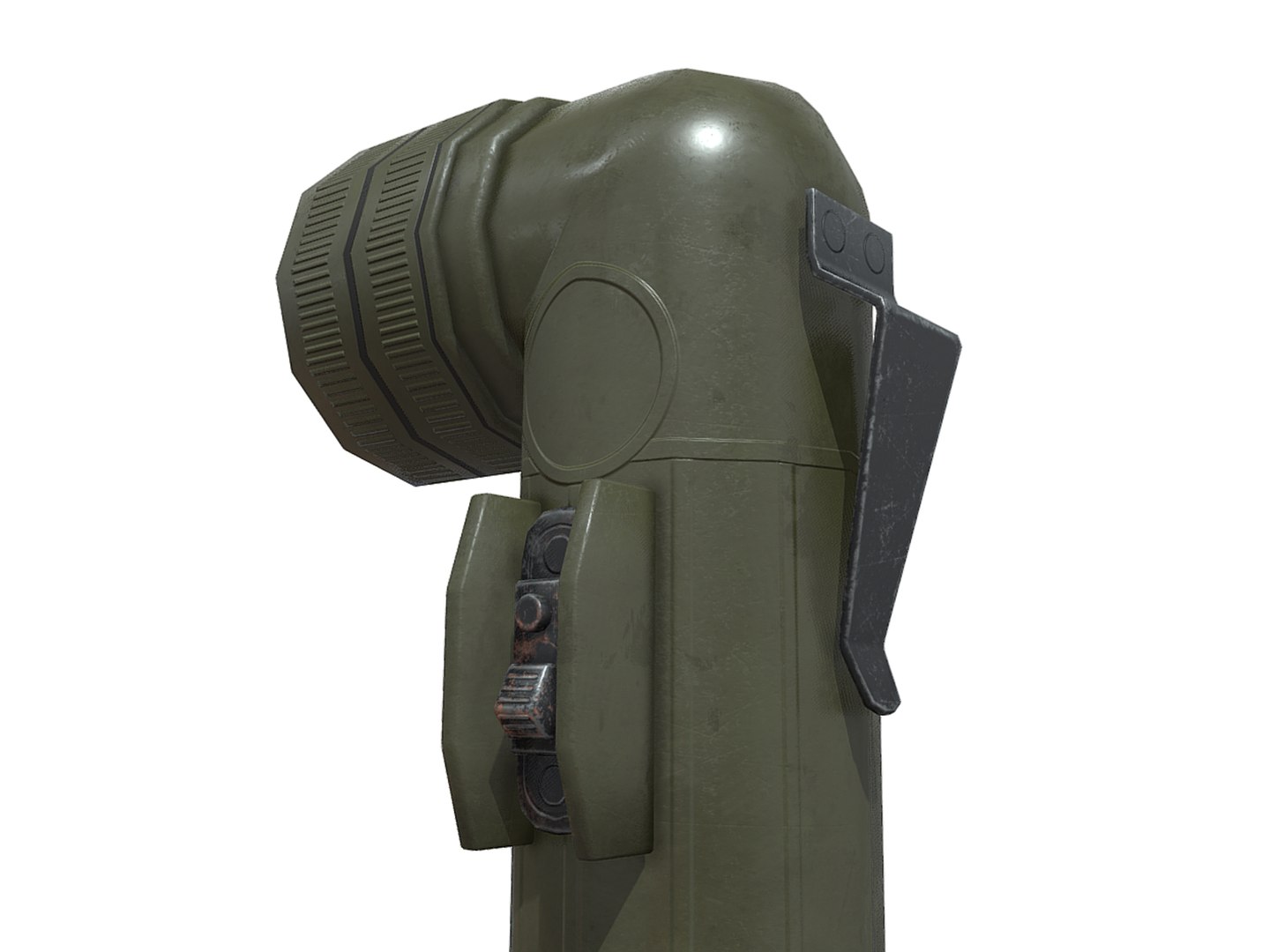 3D Fulton Flashlight Model - TurboSquid 1701413