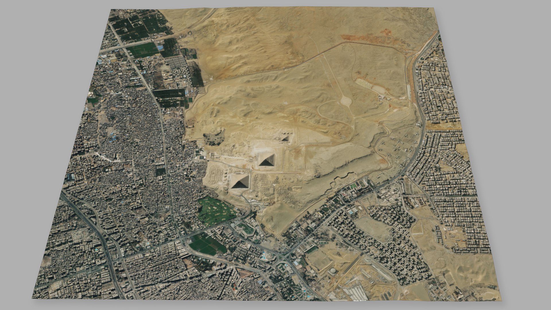 Giza terrain plateau 3D model - TurboSquid 1311489