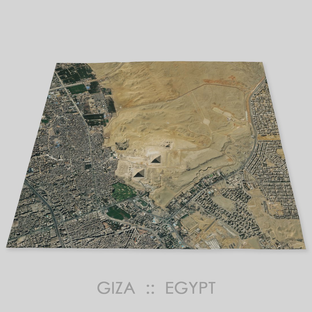 Giza terrain plateau 3D model - TurboSquid 1311489