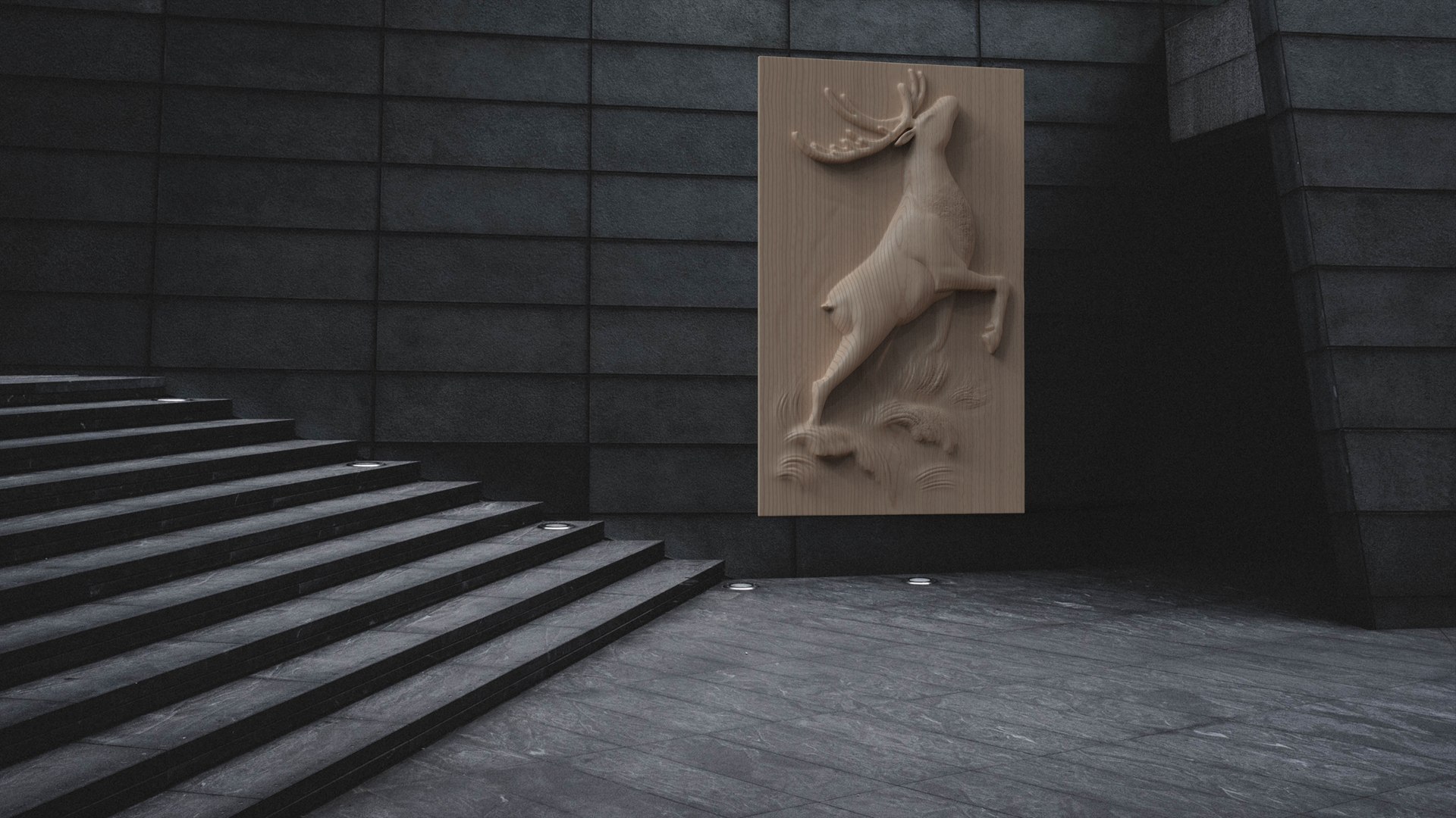 3D Deer Relief For CNC - TurboSquid 2010592