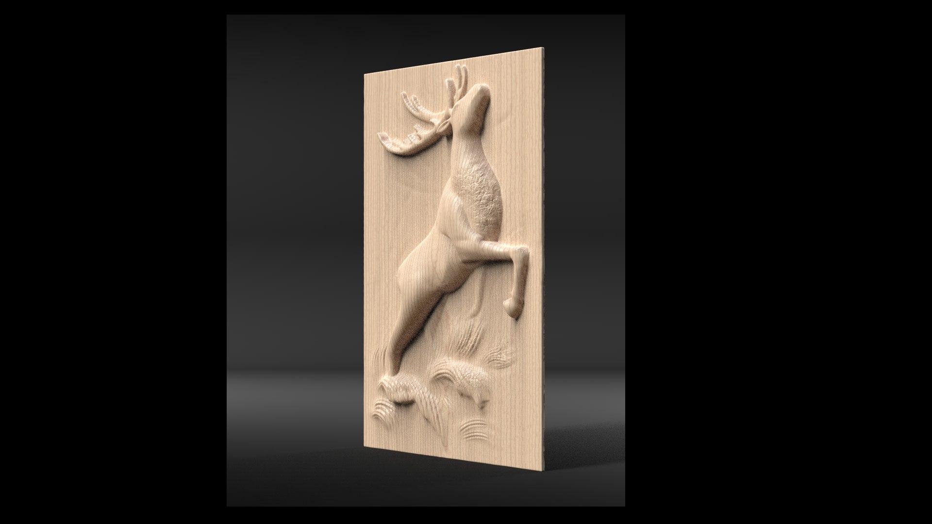 3D Deer Relief For CNC - TurboSquid 2010592