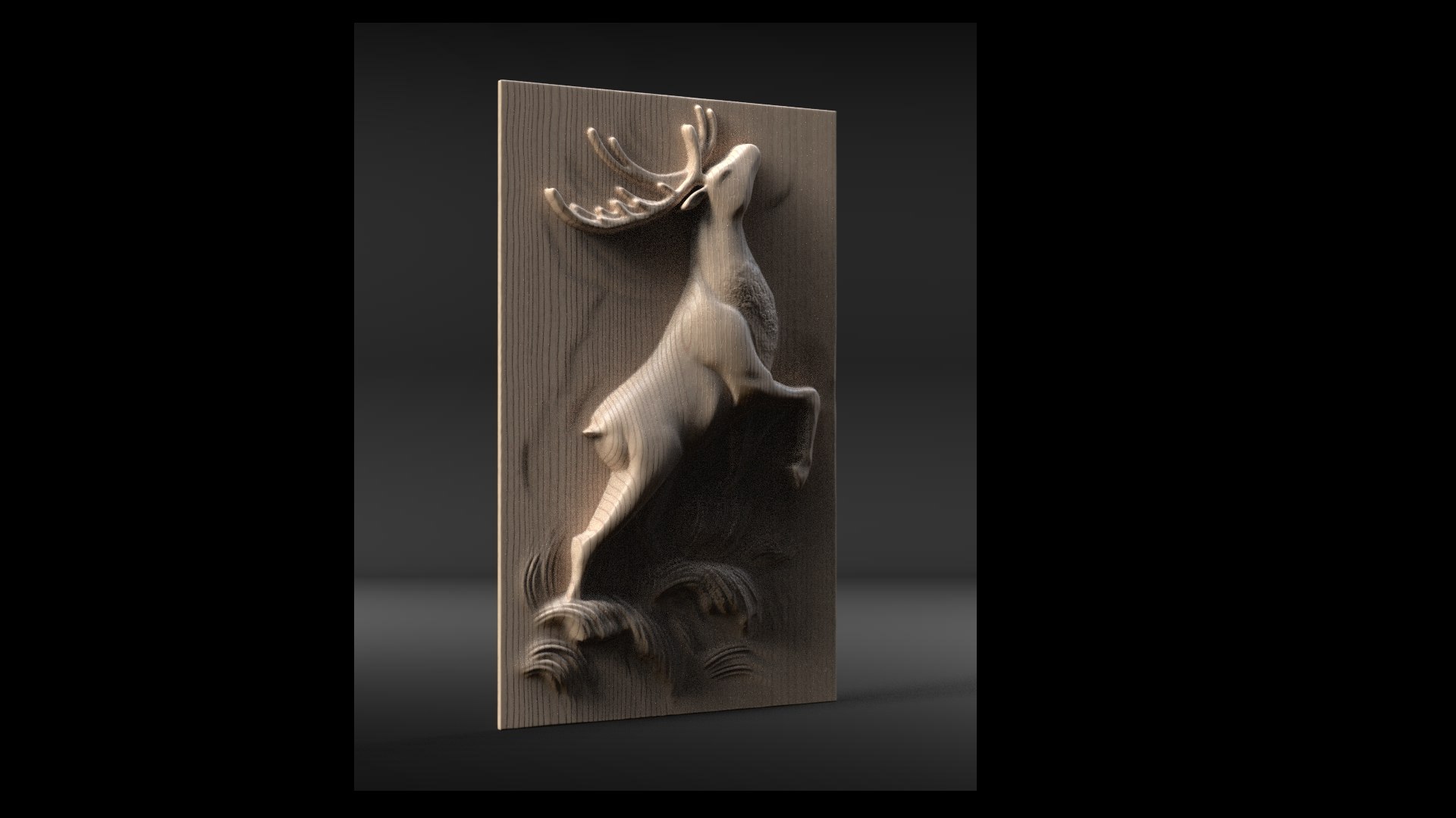 3D Deer Relief For CNC - TurboSquid 2010592