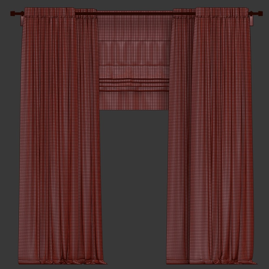 Curtain Model - TurboSquid 1660921