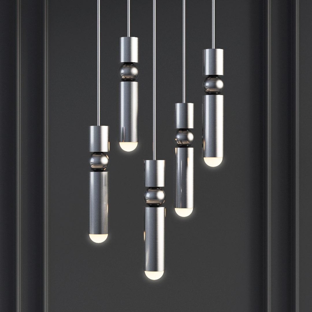 Fulcrum light polished chrome 3D model - TurboSquid 1567152