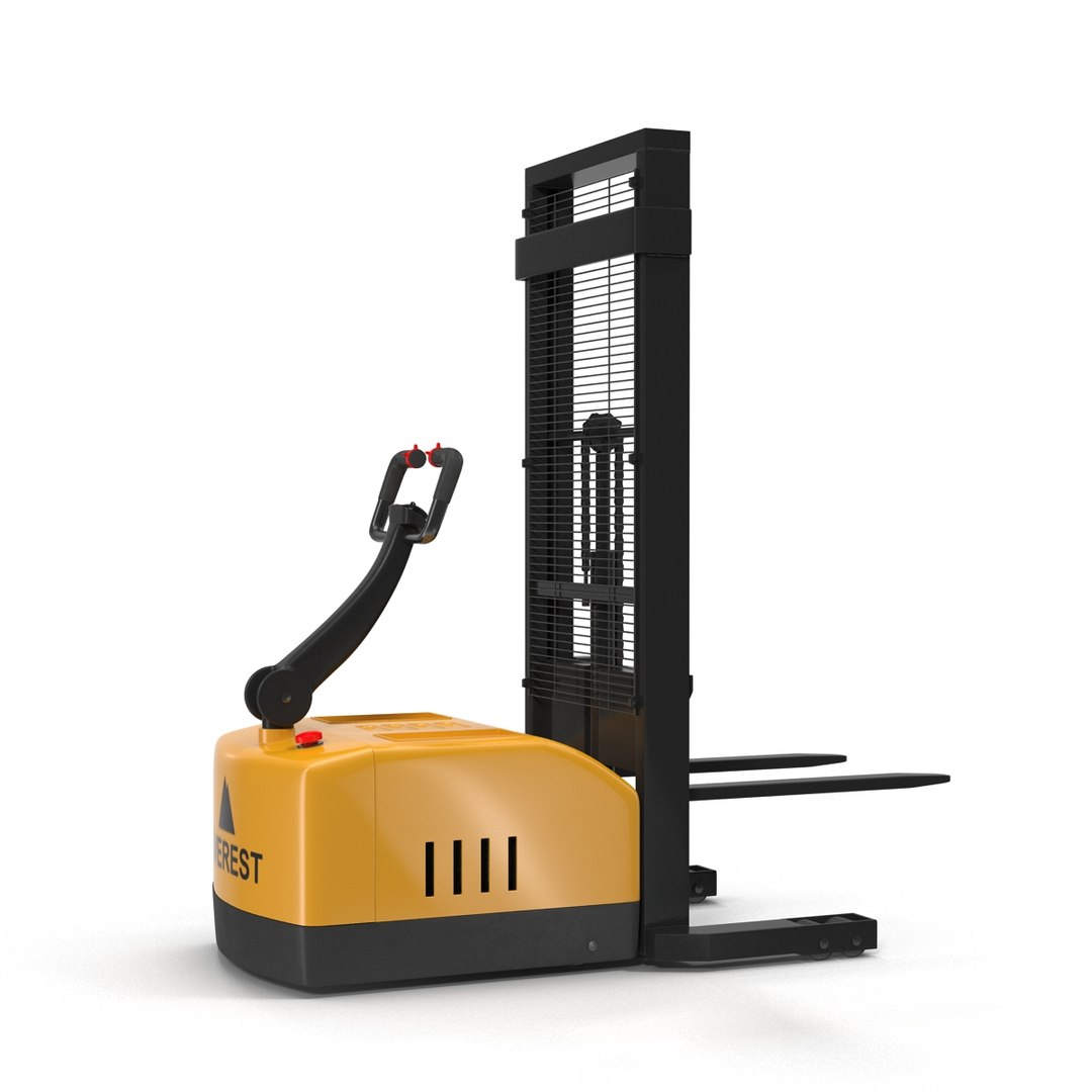 Electric Walkie Stacker Rigged 3d Max