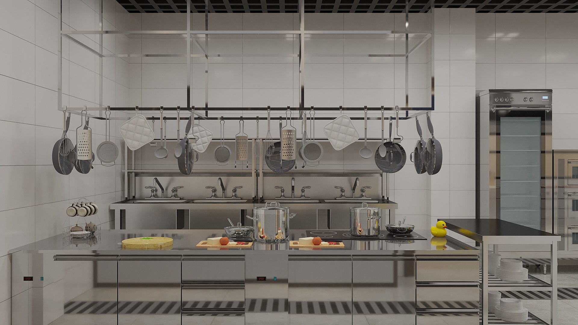 3D Commercial kitchen 5 model - TurboSquid 2159536