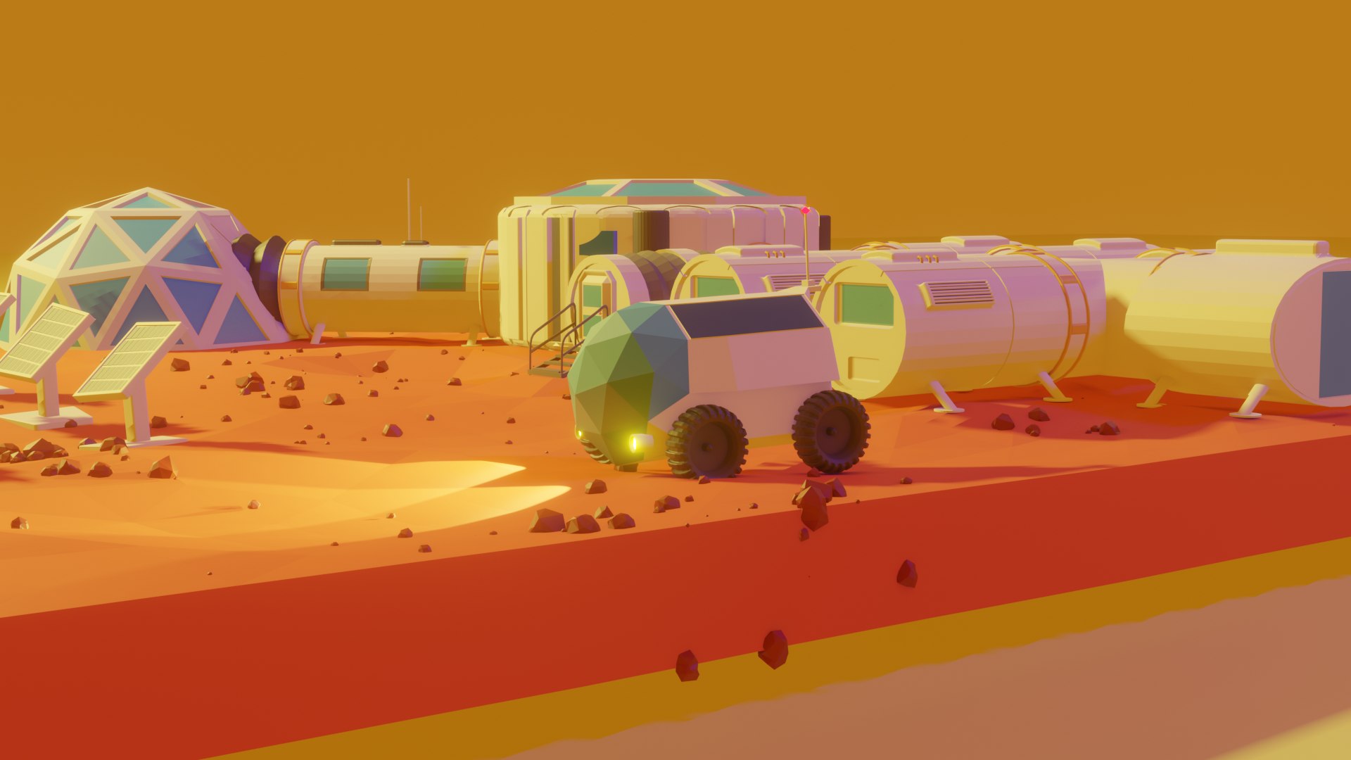 3D Model Base Mars - TurboSquid 1577453