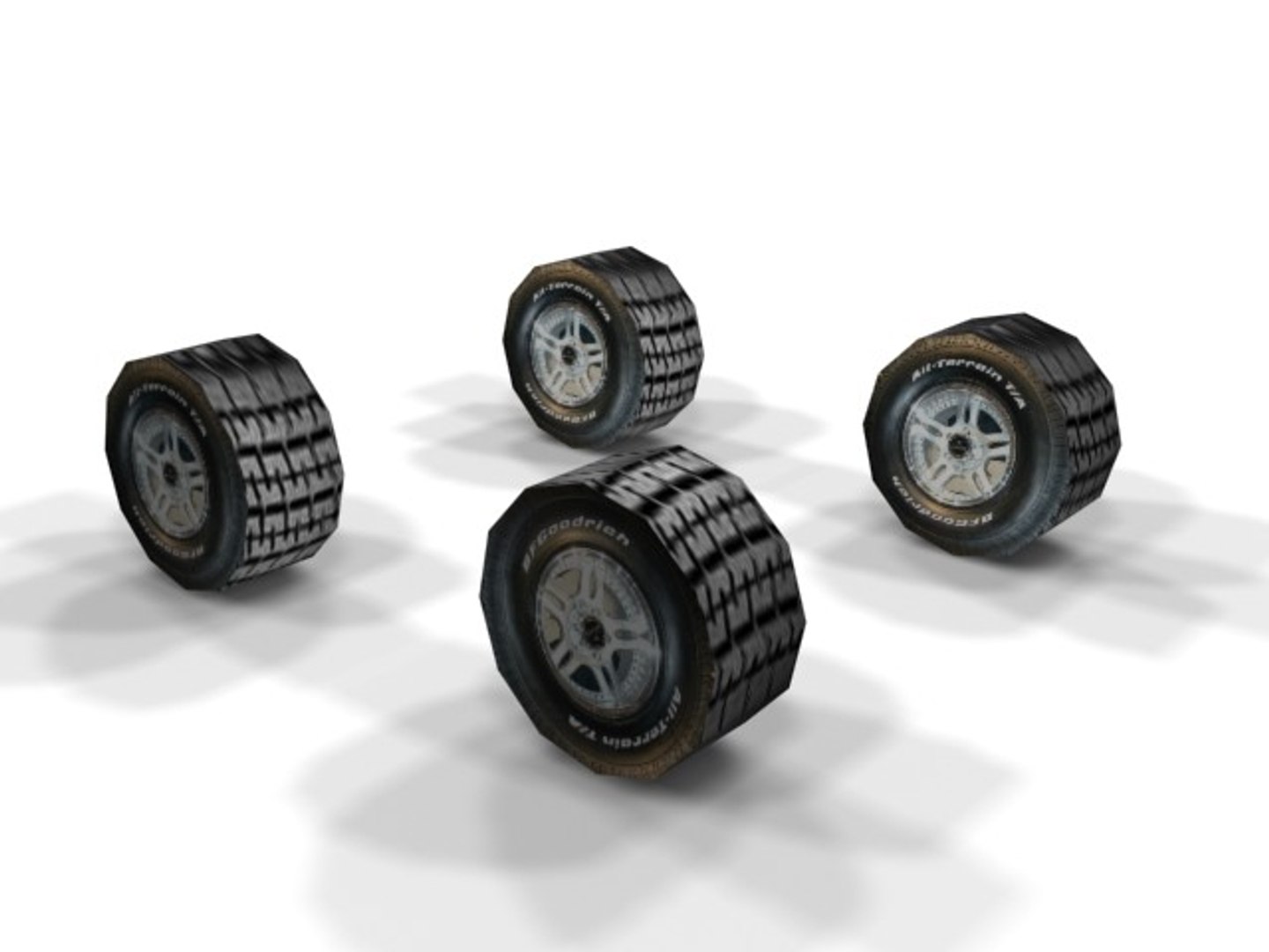 vechicle wheels 3d model