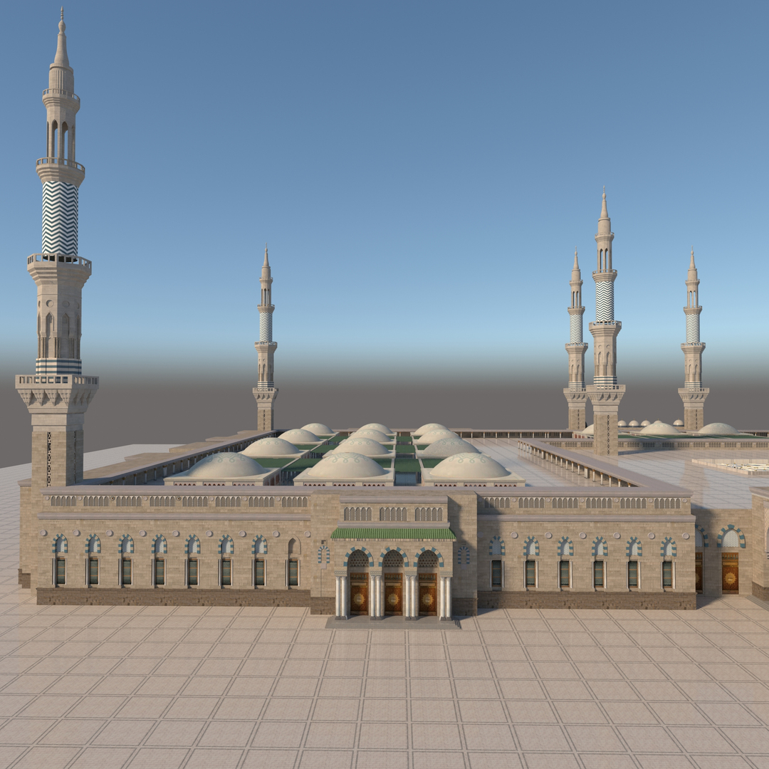 Masjid nabawi 3D model - TurboSquid 1357844
