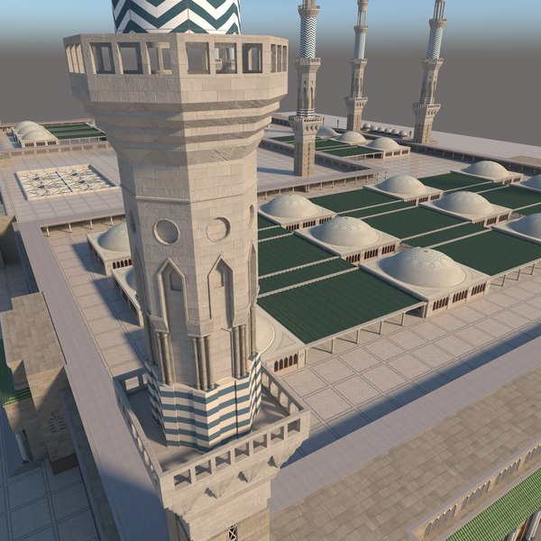 Masjid nabawi 3D model - TurboSquid 1357844