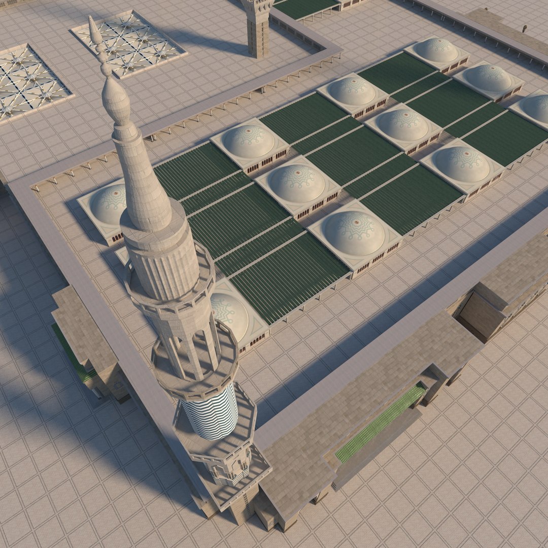 Masjid Nabawi 3D Model - TurboSquid 1357844