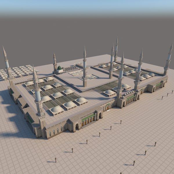 Masjid nabawi 3D model - TurboSquid 1357844