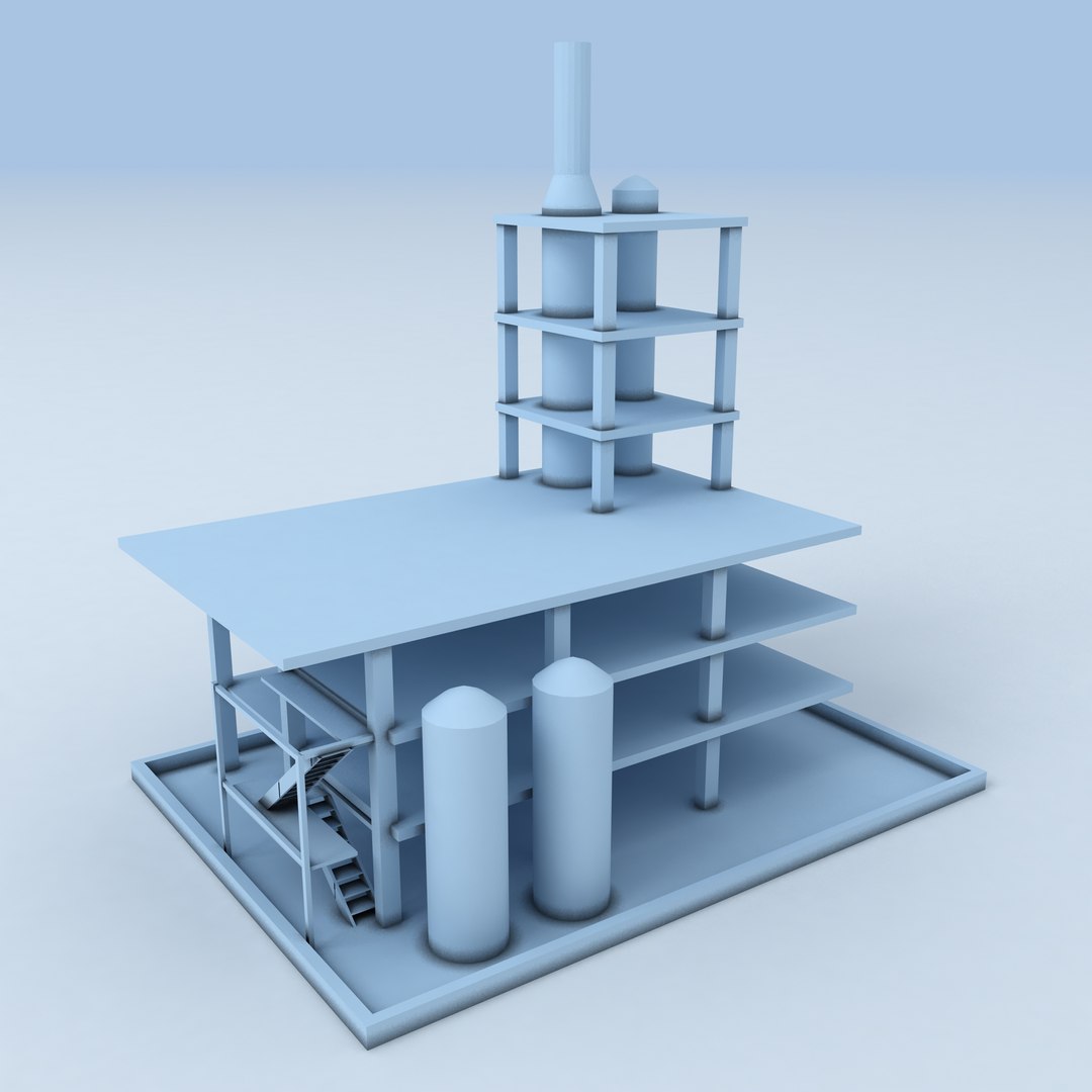 3D Model Factory Industrial Buildings - TurboSquid 1382450